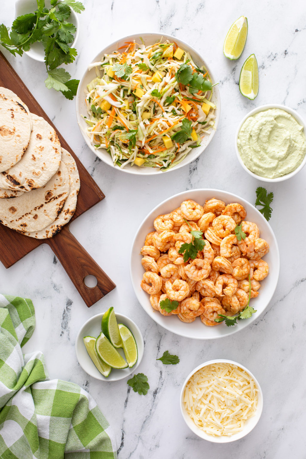 Shrimp Tacos with Mango Jalapeño Slaw | My Baking Addiction