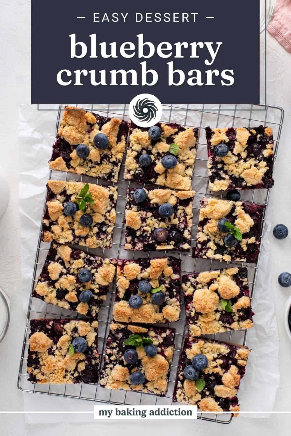 Blueberry Crumb Bars Recipe - MasterOfCooking