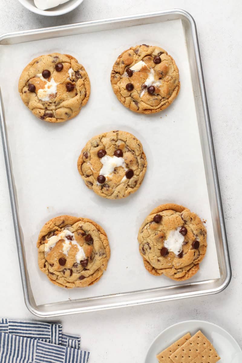 Giant S'mores Cookies Recipe