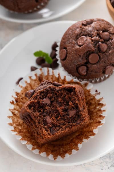 Double Chocolate Muffins | My Baking Addiction