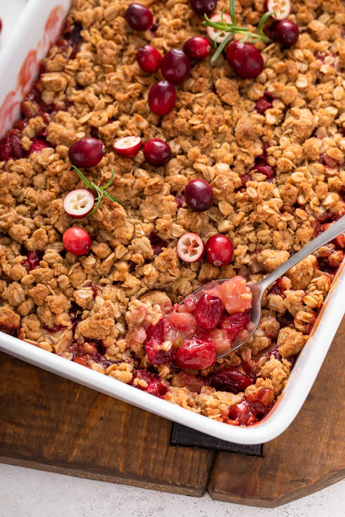 Cranberry Apple Crisp | My Baking Addiction
