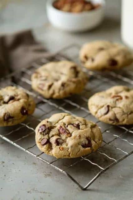 Dark Chocolate Chip Pecan Cookies | My Baking Addiction