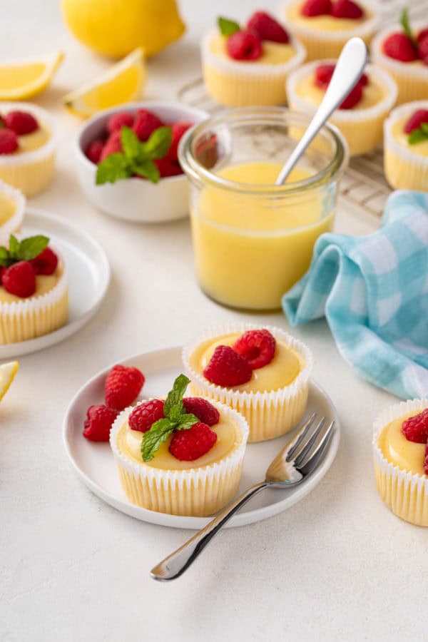 Mini Lemon Cheesecakes | My Baking Addiction