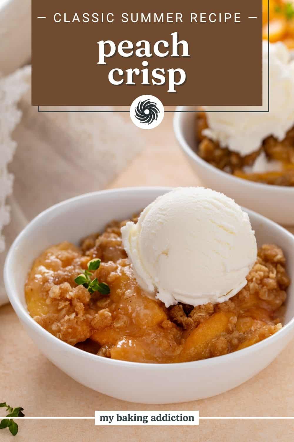 Peach Crisp | My Baking Addiction - MasterOfCooking
