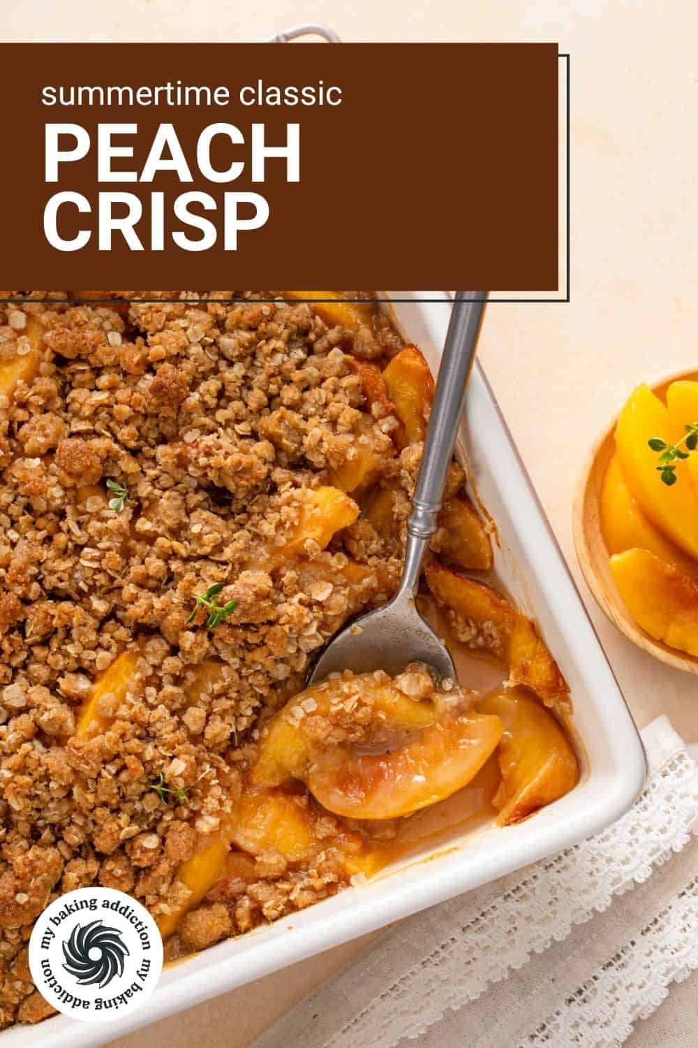Peach Crisp | My Baking Addiction