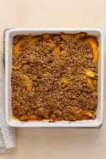 Peach Crisp | My Baking Addiction