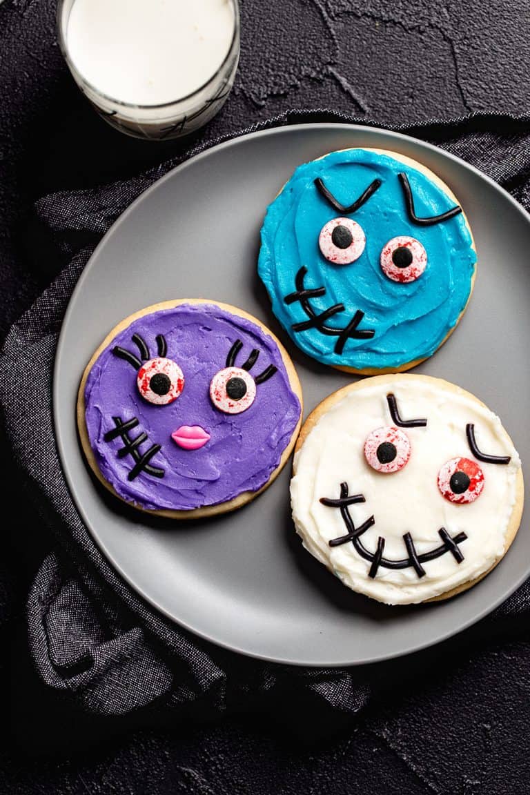Halloween Monster Decorated Sugar Cookies | My Baking Addiction