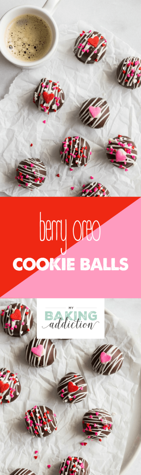 Berry Oreo Cookie Balls | My Baking Addiction