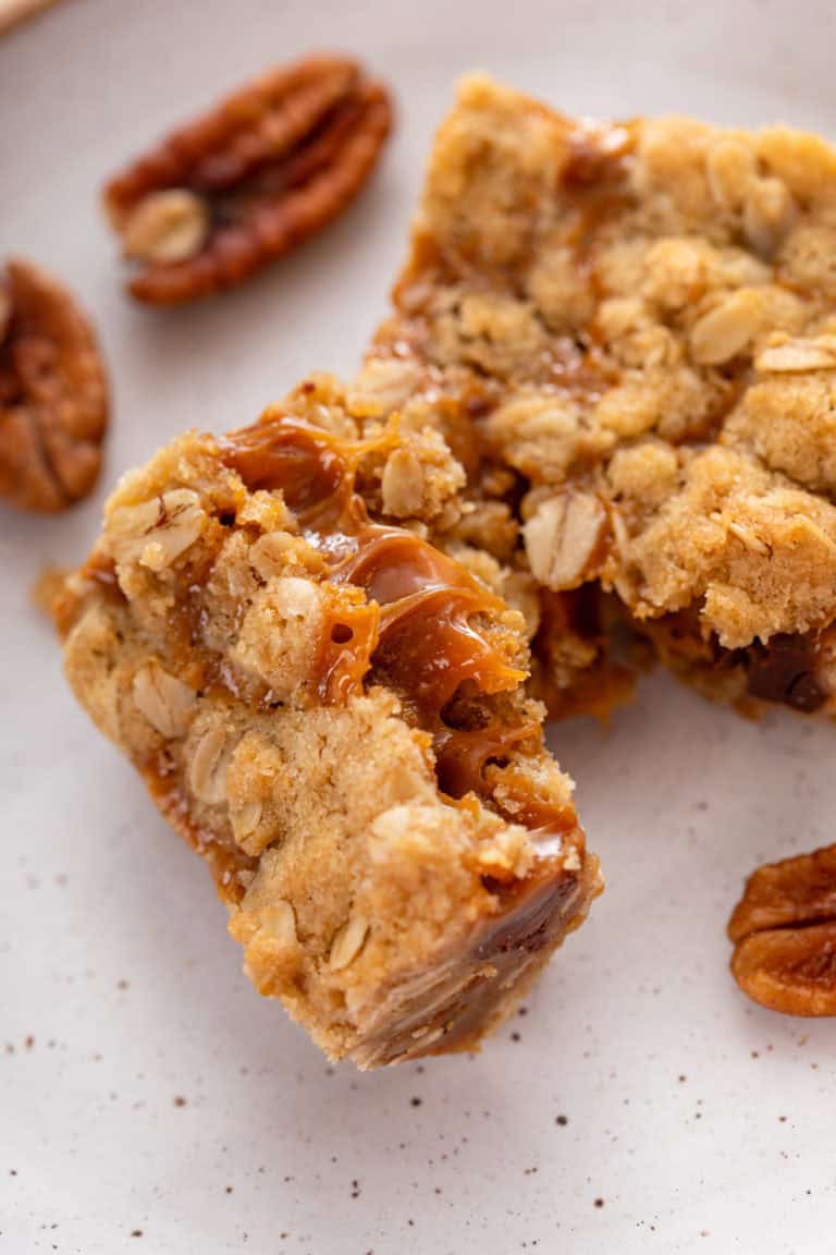 Caramel Pecan Bars | My Baking Addiction