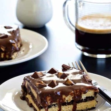 Peanut Butter Cup Eclair Cake | My Baking Addiction