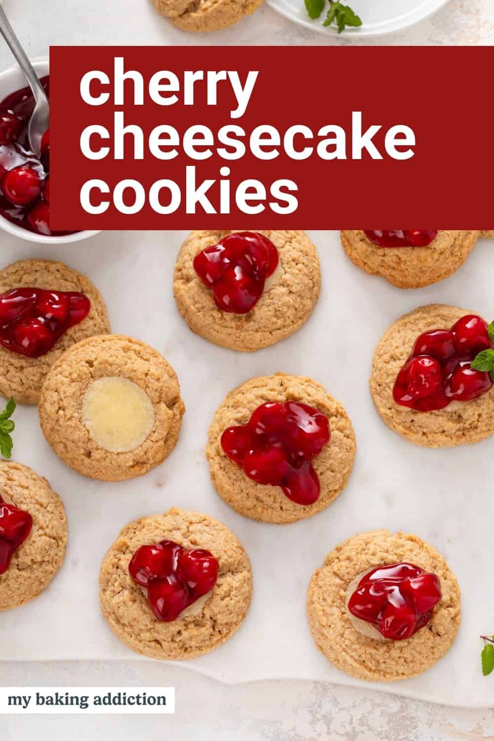 Cherry Cheesecake Cookies