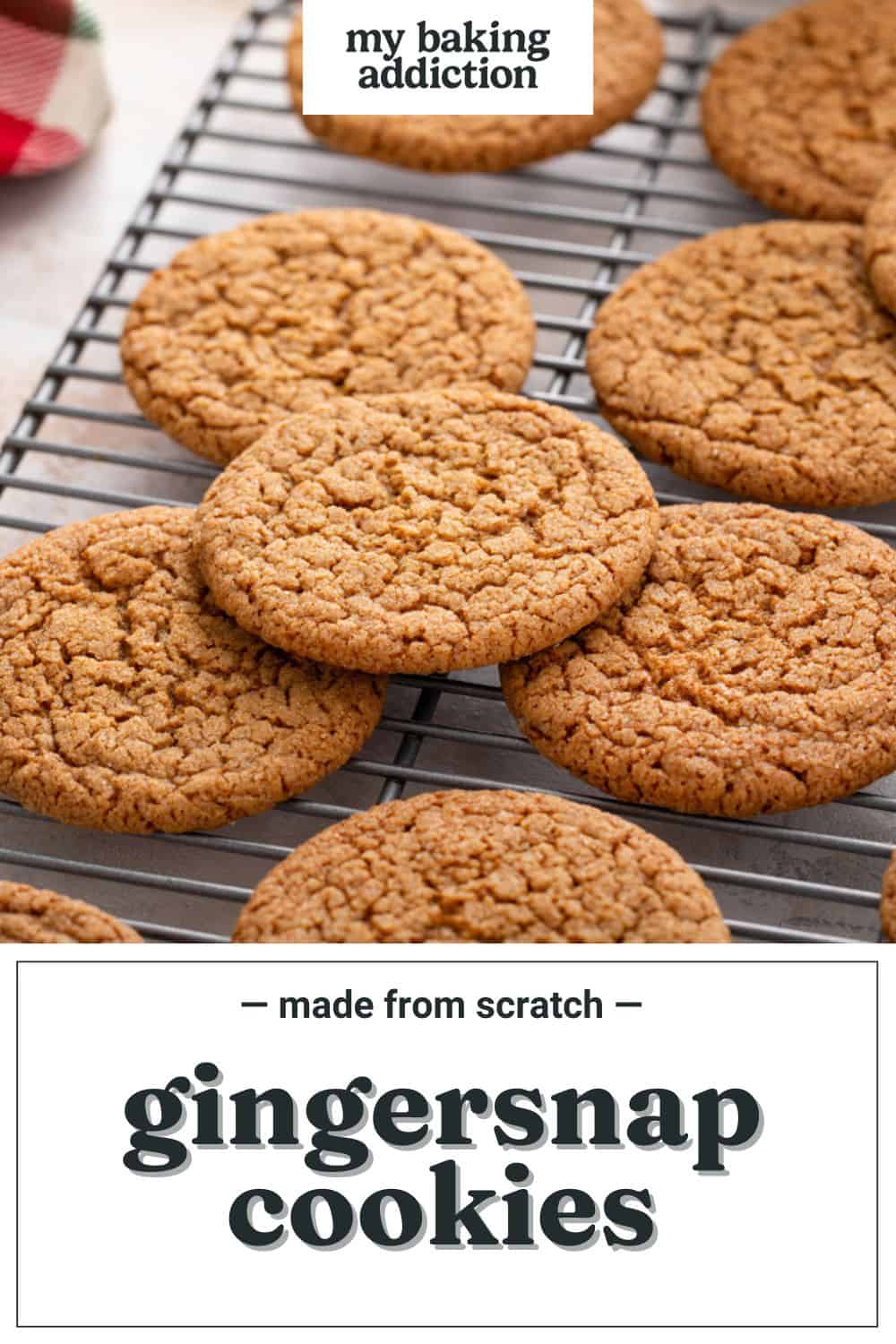 Gingersnap Cookies - My Baking Habit - Recipes Vista