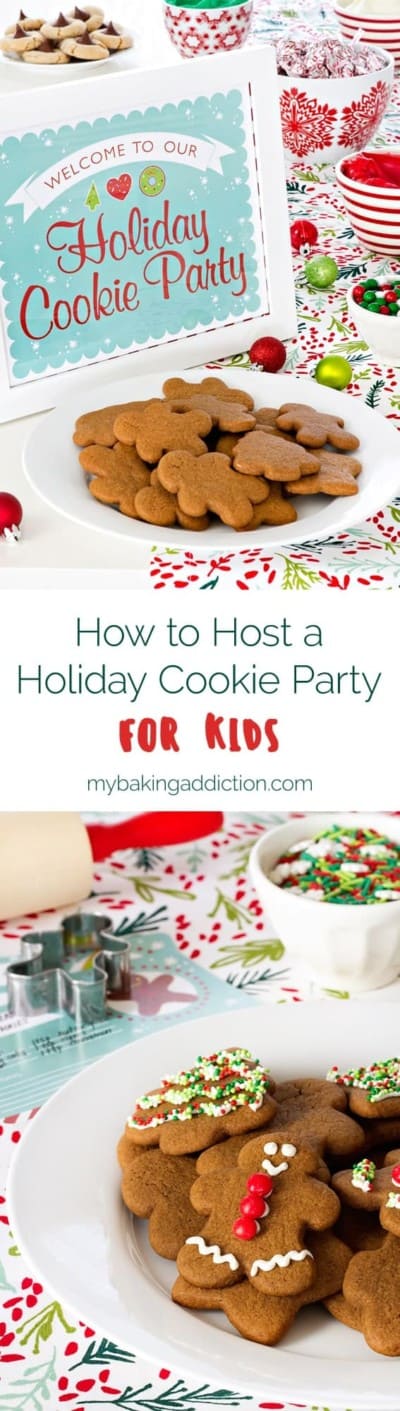 How to Host A Holiday Cookie Party for Kids - My Baking Addiction