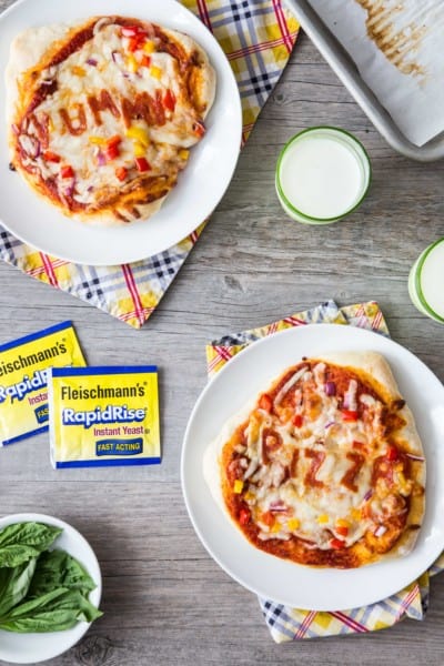 30 Minute Pizza Crust + Mini Pizzas - My Baking Addiction