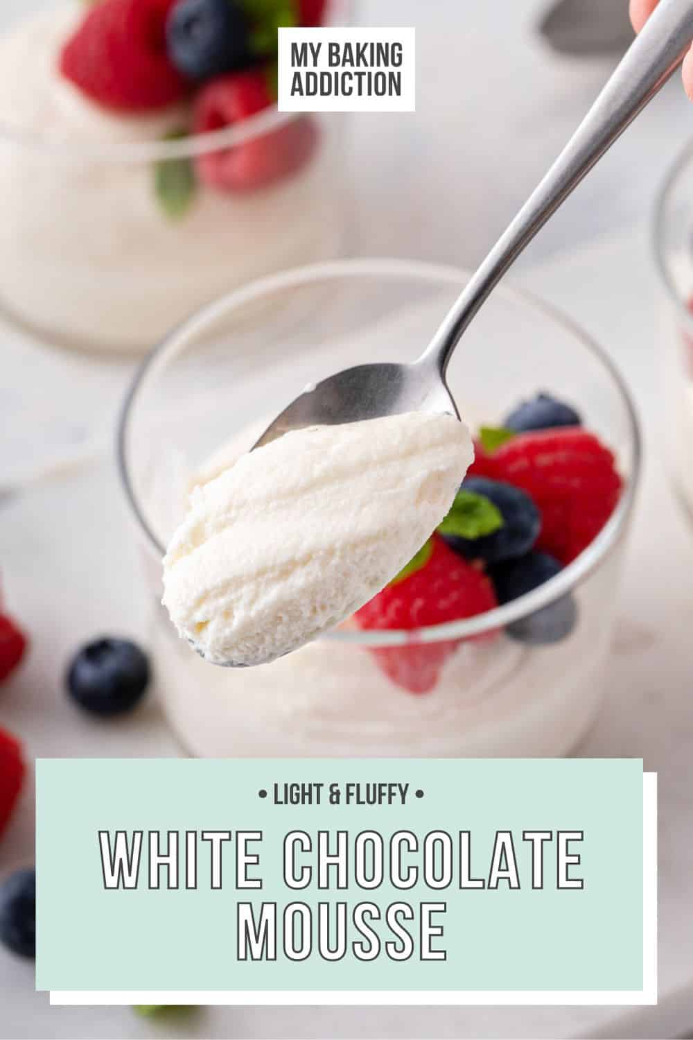 Easy White Chocolate Mousse - My Baking Addiction