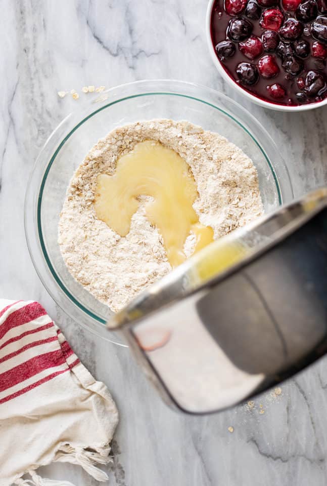 Cherry Crisp (Made with homemade pie filling) - My Baking Addiction