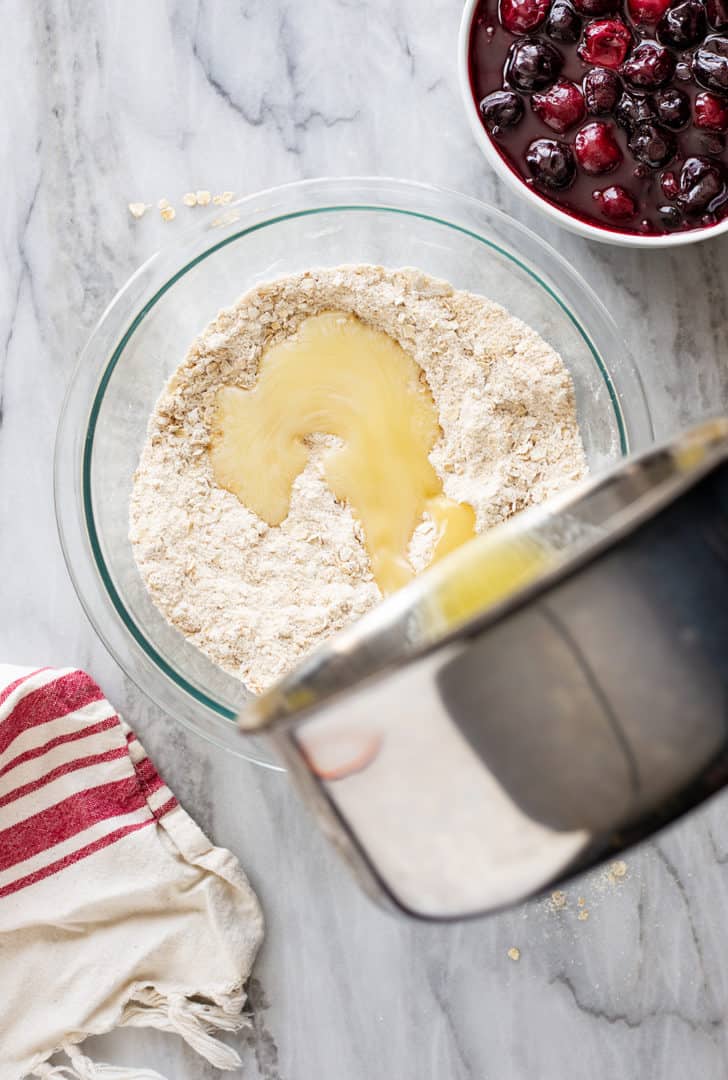 Cherry Crisp (Made with homemade pie filling) - My Baking Addiction