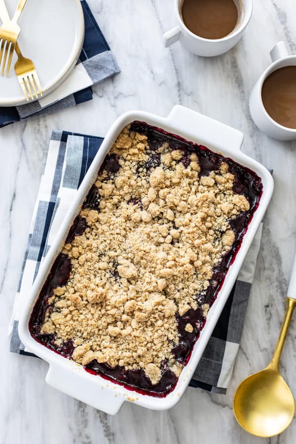 Cherry Crisp (Made with homemade pie filling) - My Baking Addiction