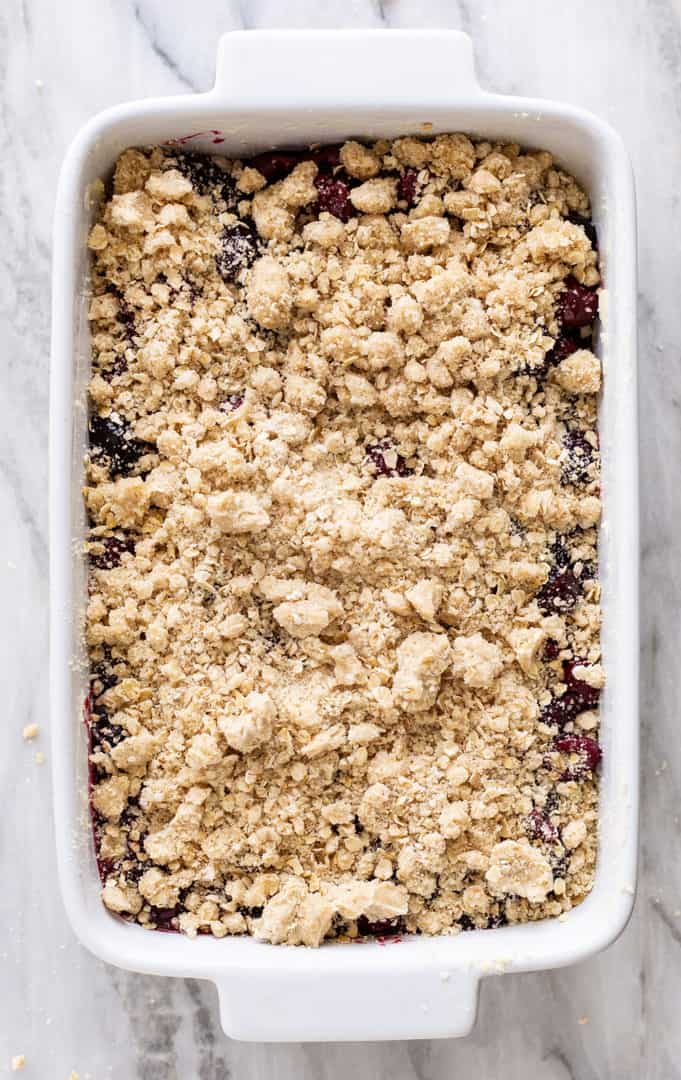 Cherry Crisp (Made with homemade pie filling) - My Baking Addiction