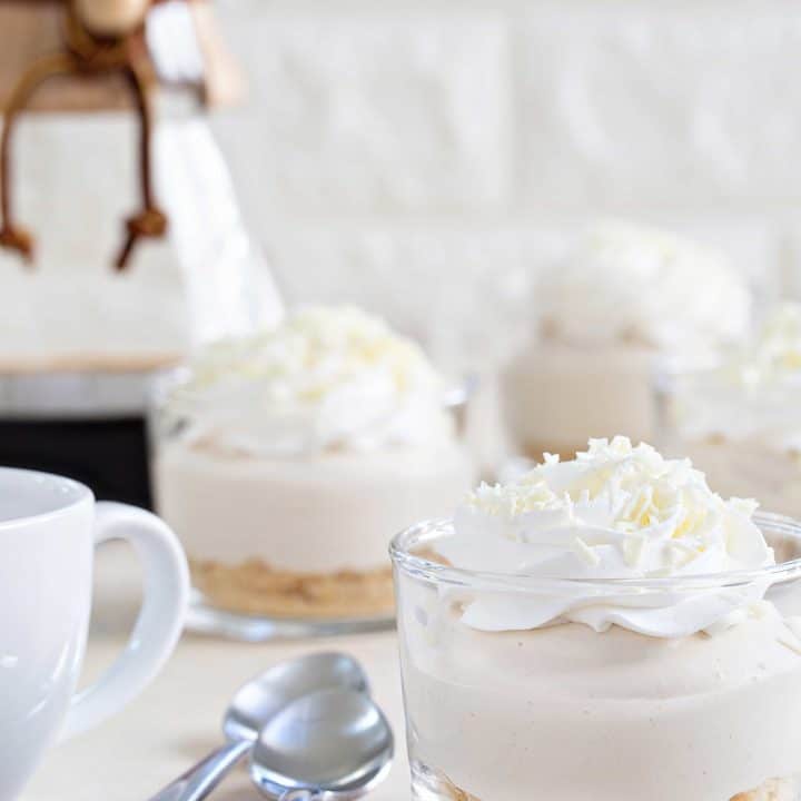 White Chocolate Tiramisu Pudding Cups - My Baking Addiction