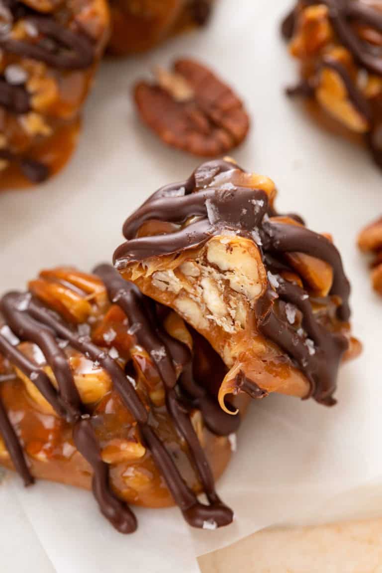 Pecan Caramel Clusters - My Baking Addiction