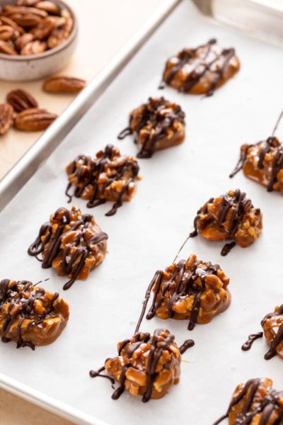 Pecan Caramel Clusters - My Baking Addiction