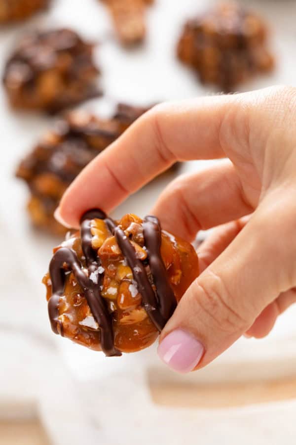 Pecan Caramel Clusters - My Baking Addiction
