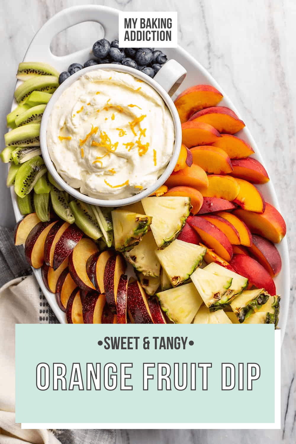 Orange Fruit Dip (5-Minute Recipe!) | My Baking Addiction