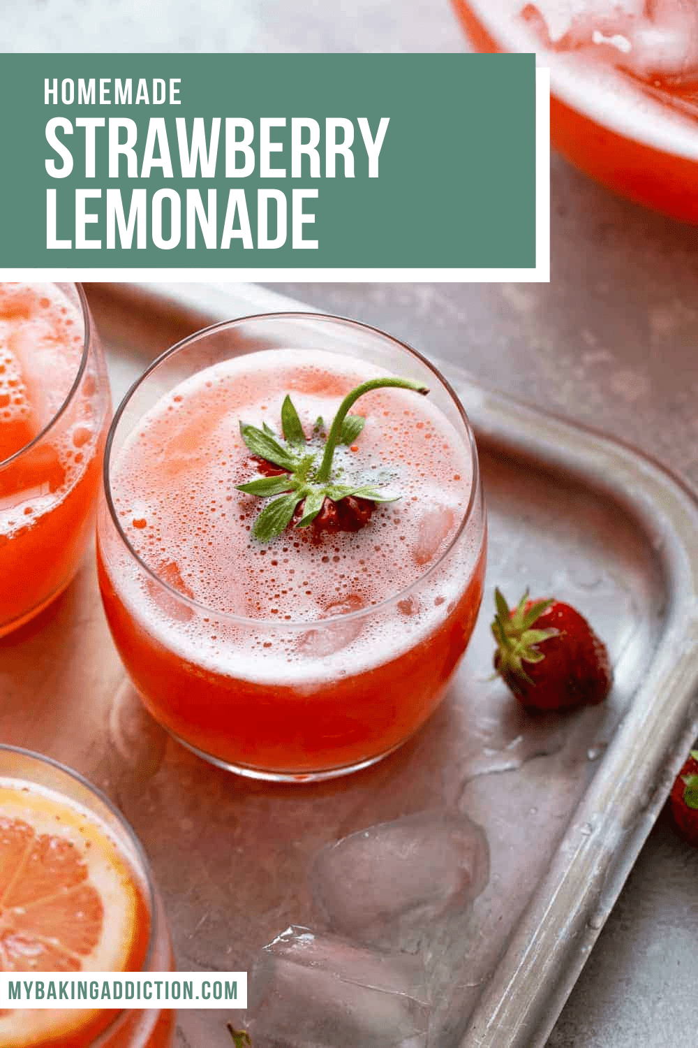 Homemade Strawberry Lemonade Recipe | My Baking Addiction