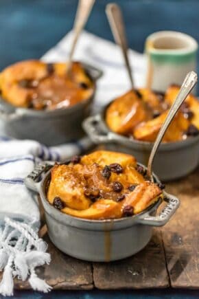 Irish Bread Pudding with Whiskey Caramel Sauce - My Baking Addiction