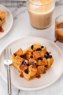 Irish Bread Pudding with Whiskey Caramel Sauce - My Baking Addiction