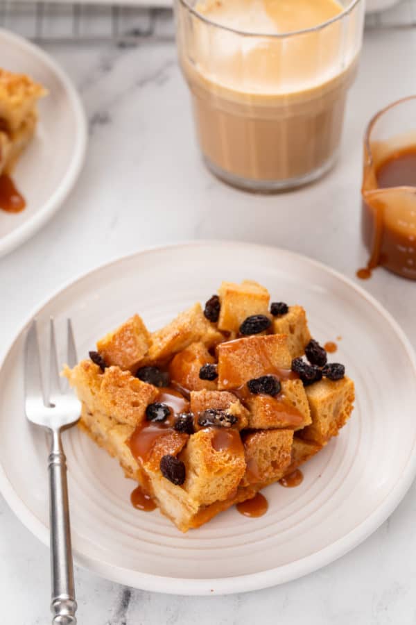 Irish Bread Pudding with Whiskey Caramel Sauce - My Baking Addiction