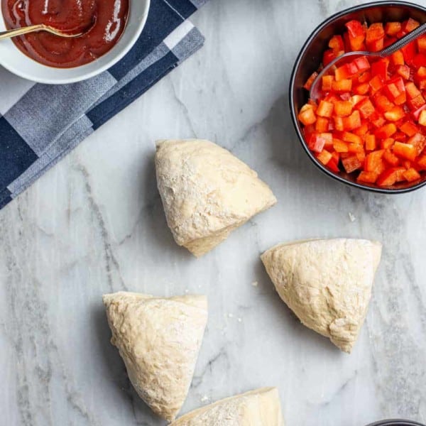 DIY Pizza Bar with 30 Minute Pizza Crust - My Baking Addiction