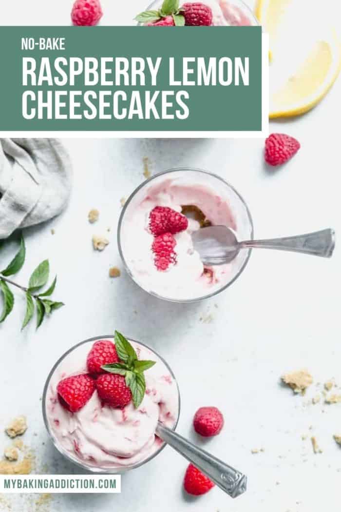 No Bake Raspberry-Lemon Cheesecake | My Baking Addiction