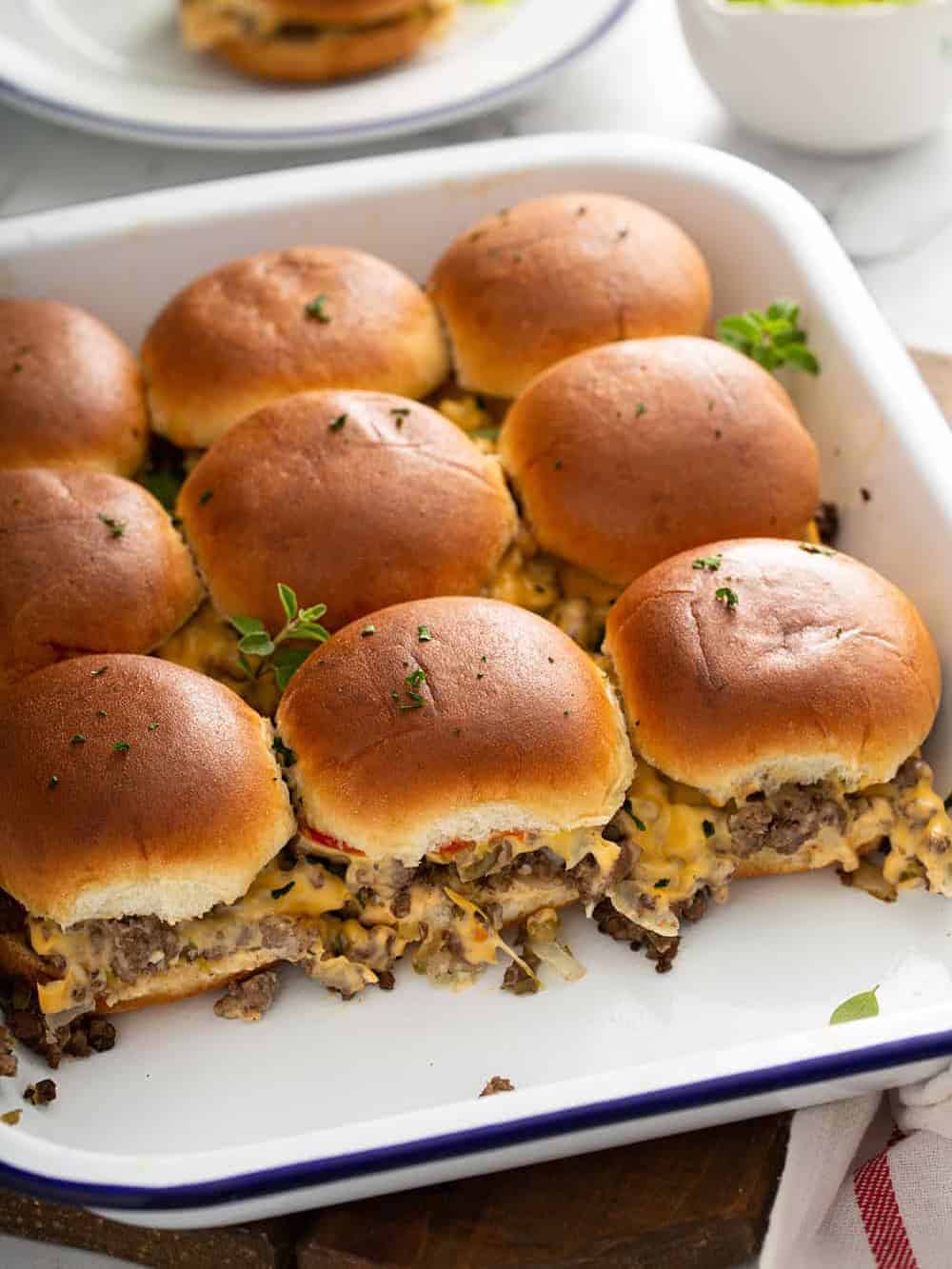 Easy Cheeseburger Sliders - My Baking Addiction