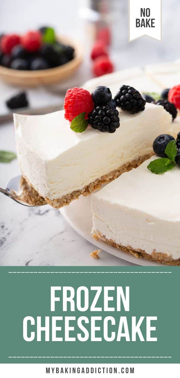No-Bake Frozen Cheesecake - My Baking Addiction