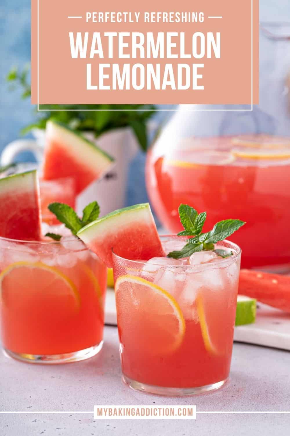 Watermelon Lemonade (Easy & Refreshing) - My Baking Addiction