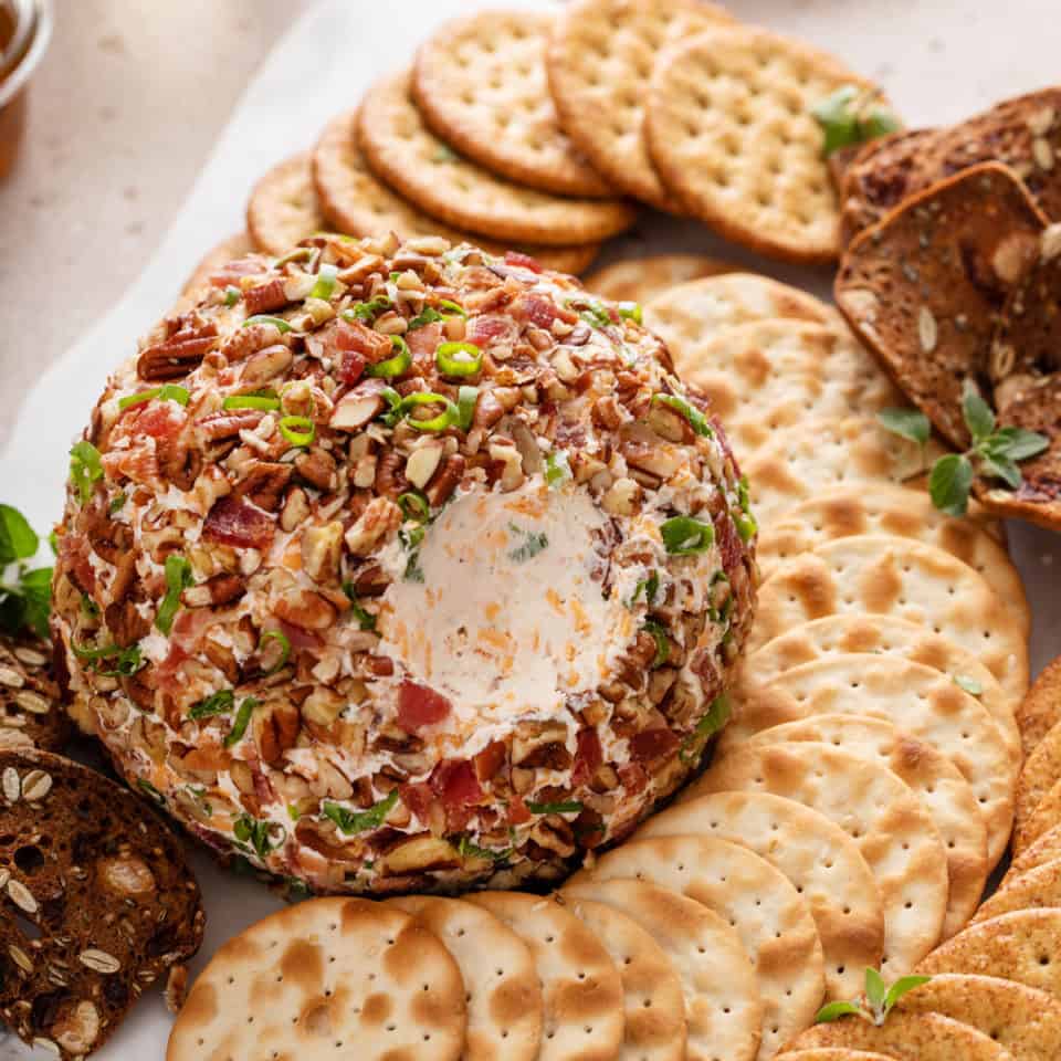 Bacon Ranch Cheese Ball - My Baking Addiction