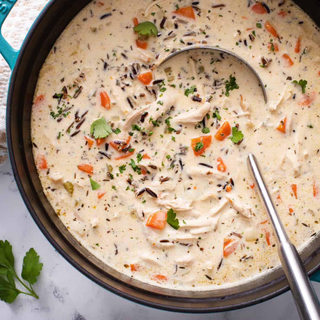 Chicken and Wild Rice Soup - My Baking Addiction