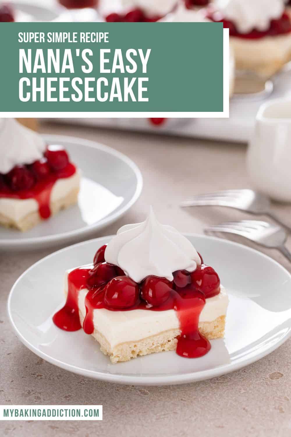 Nana's Easy Cheesecake - My Baking Addiction