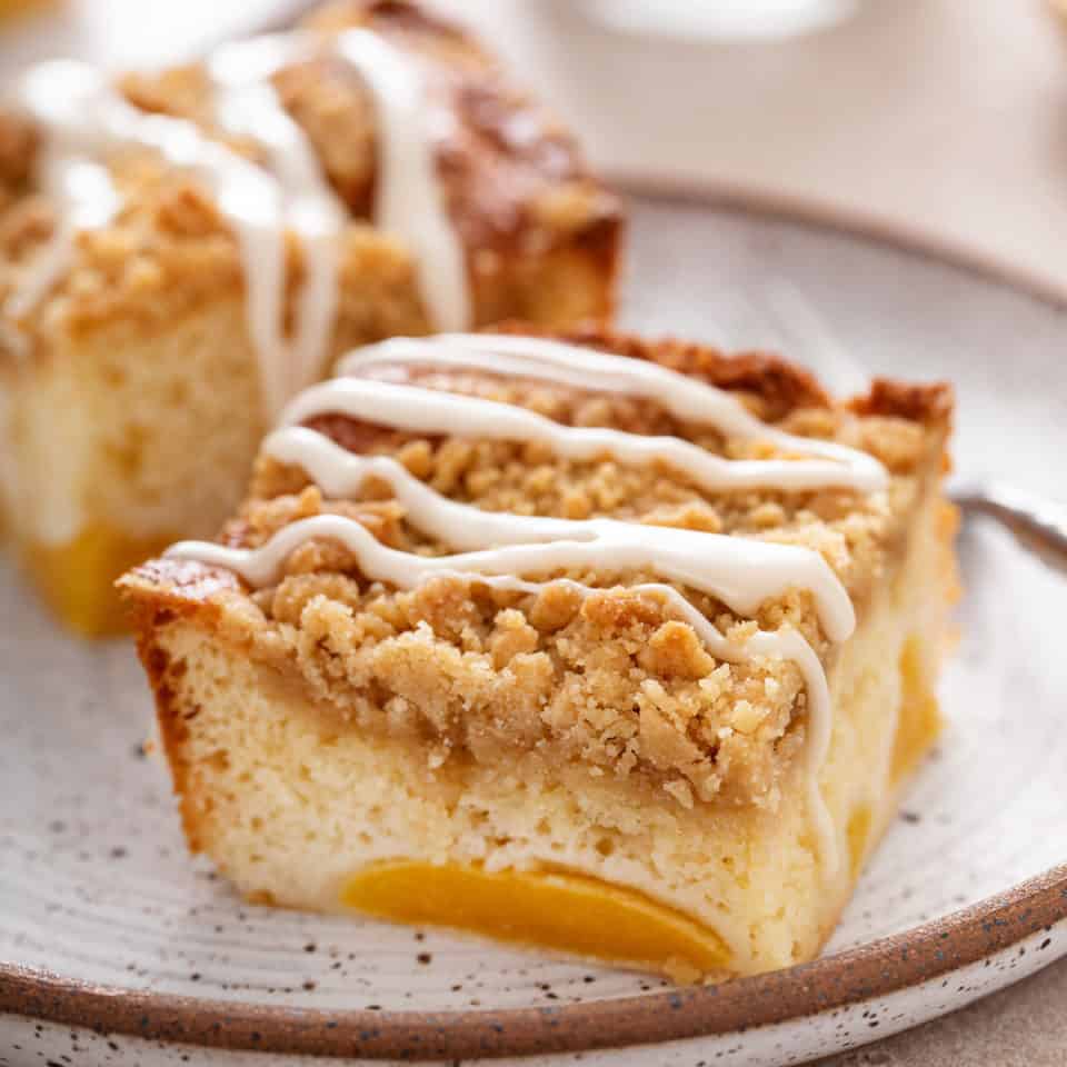 Easy Peach Coffee Cake - My Baking Addiction