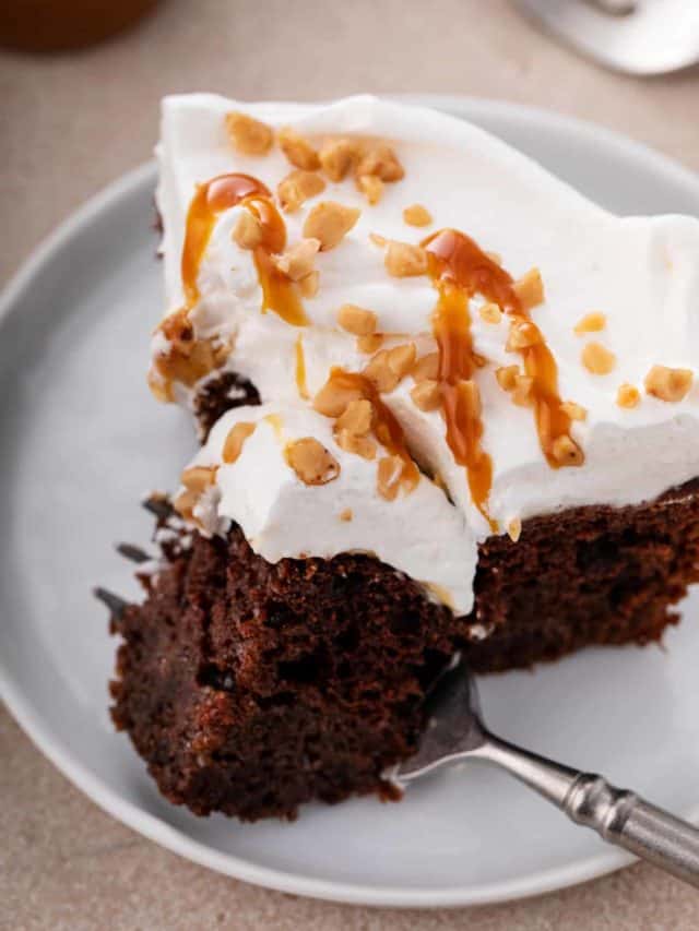 Easy Chocolate Toffee Cake - My Baking Addiction