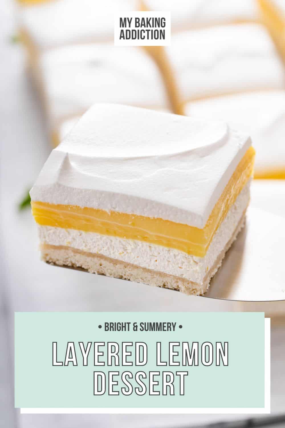 Layered Lemon Dessert - My Baking Addiction