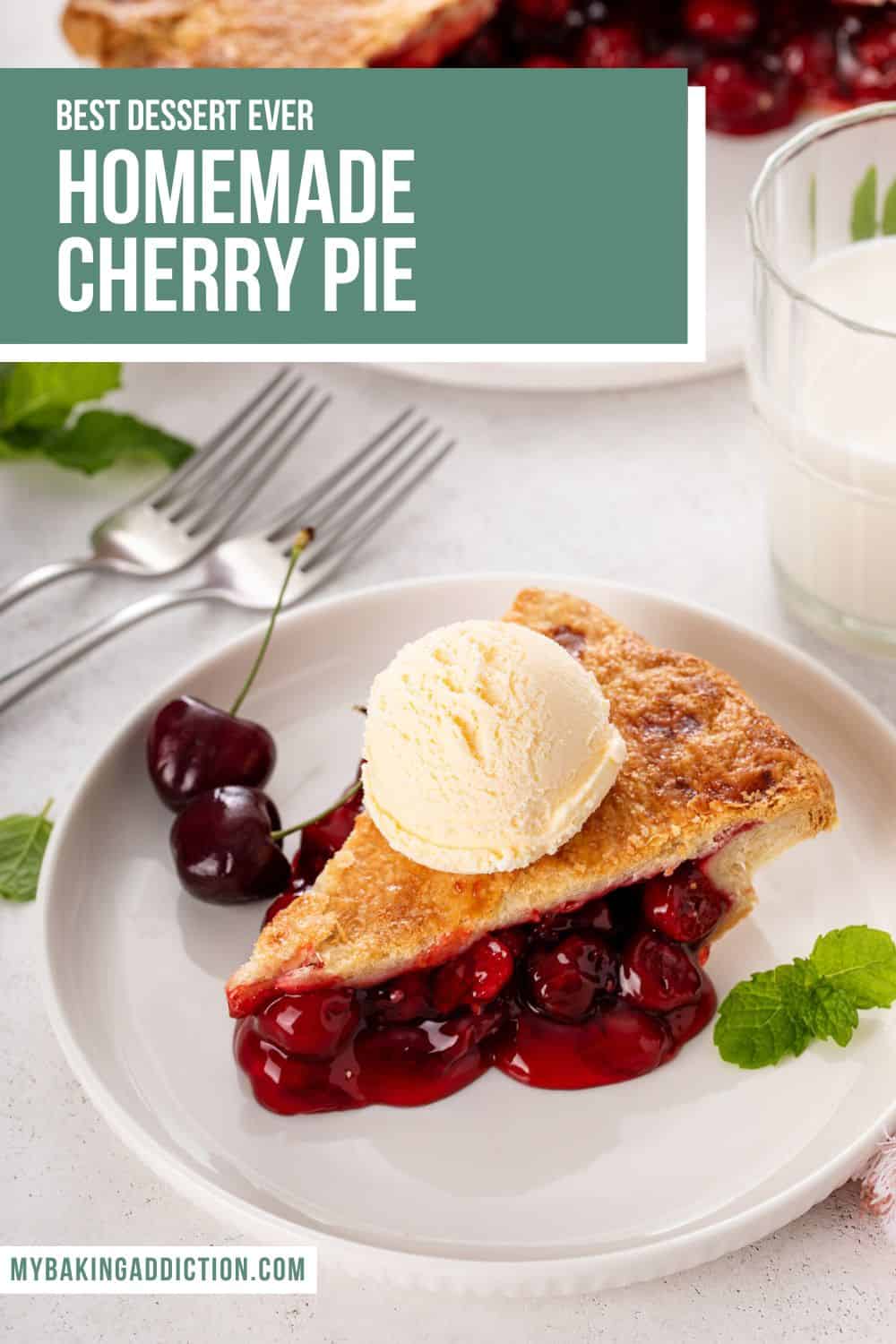 Homemade Cherry Pie - My Baking Addiction