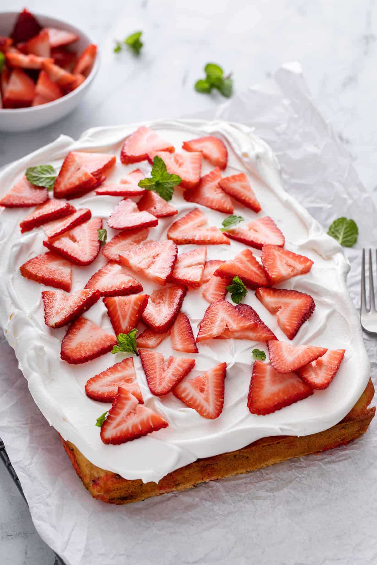 Strawberry Poke Cake - My Baking Addiction