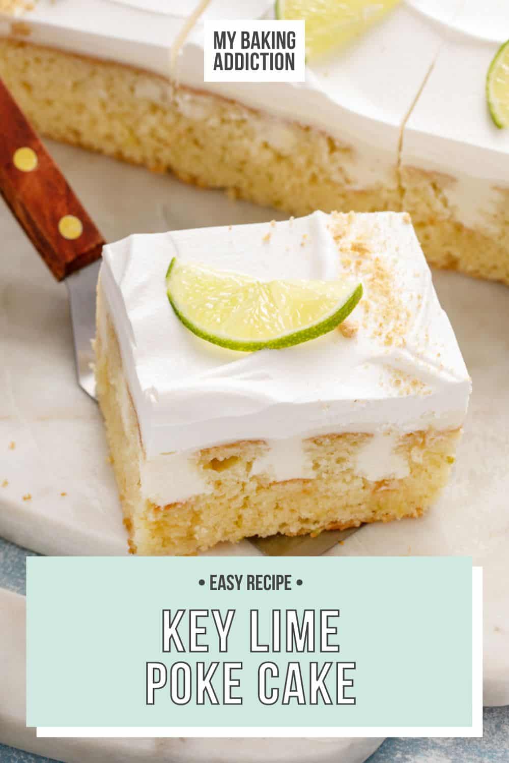 Key Lime Poke Cake - My Baking Addiction