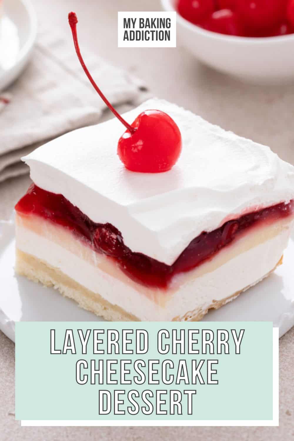 Layered Cherry Cheesecake Dessert
