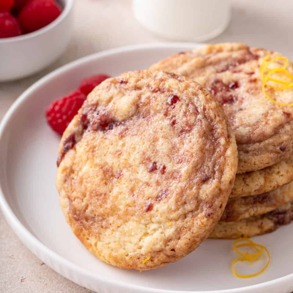 Raspberry Lemon Cookies - My Baking Addiction