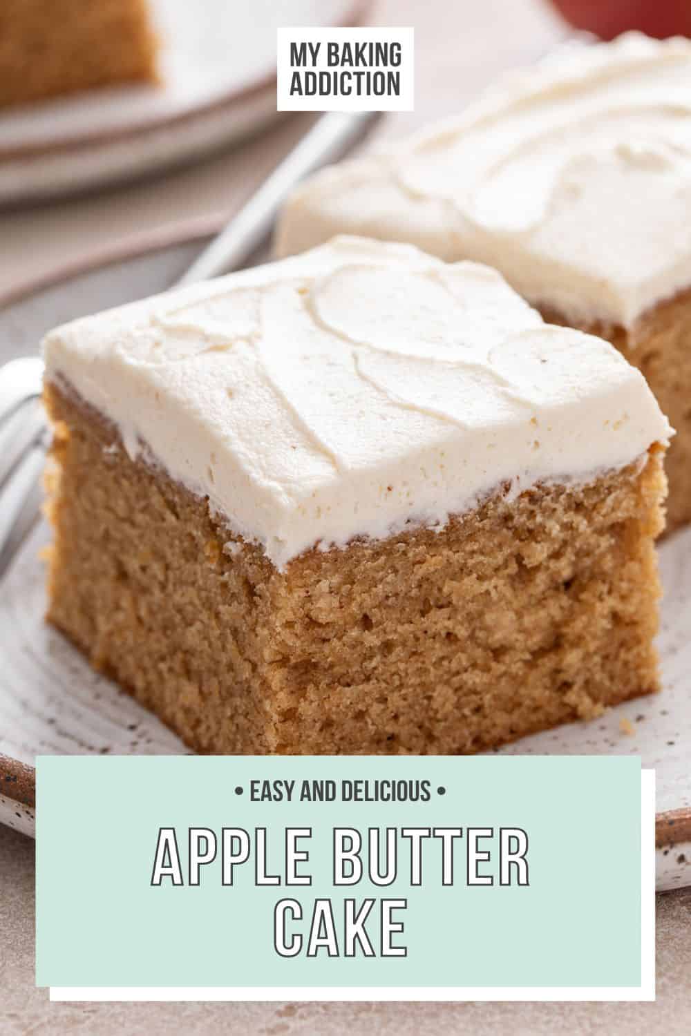 Apple Butter Cake with Brown Butter Frosting - My Baking Addiction