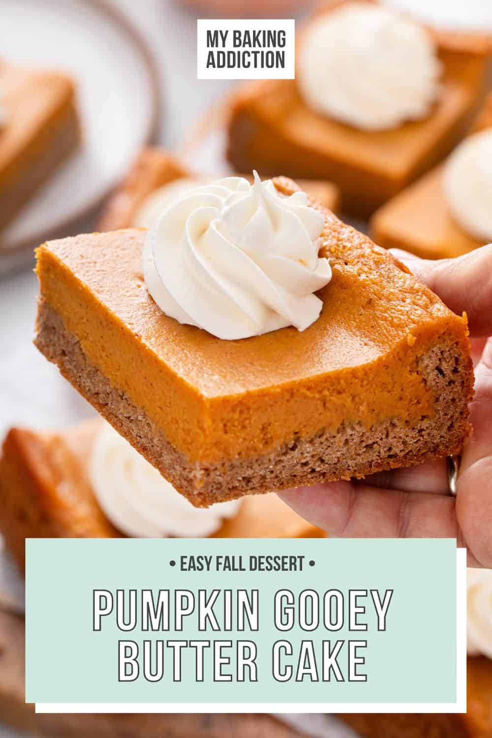 Pumpkin Gooey Butter Cake - My Baking Addiction